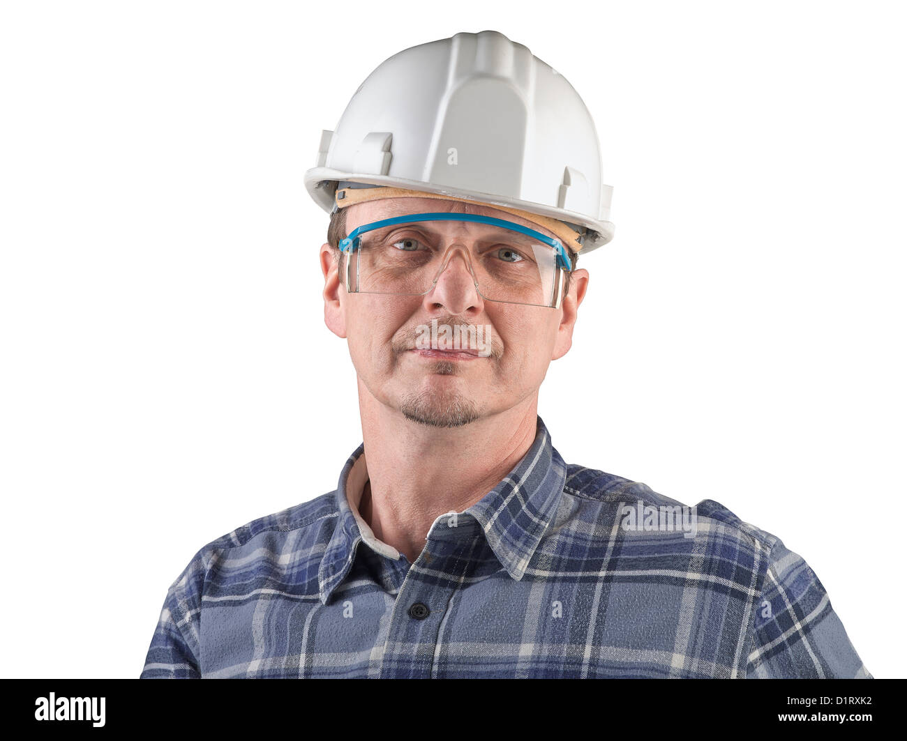 Portrait of a technician isolated Stock Photo - Alamy