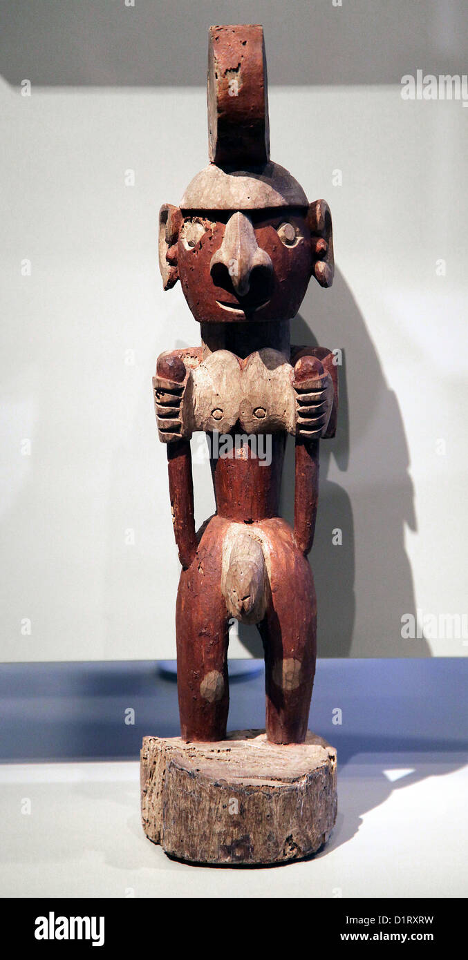 Wooden sculpture,ancestral figure,sentani lake,north coast of papua ...