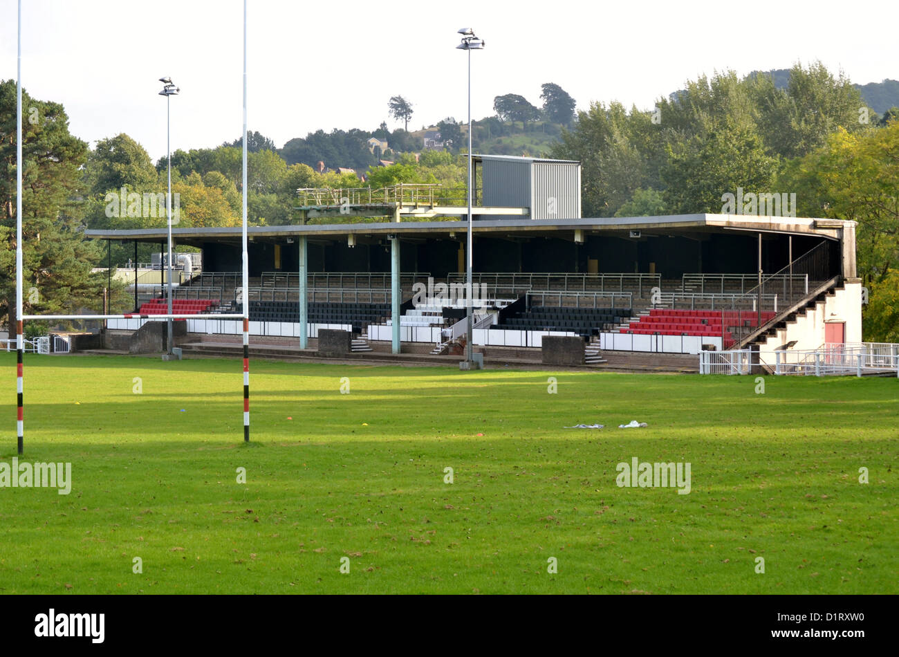 pontypool rugby pitch Stock Photo - Alamy