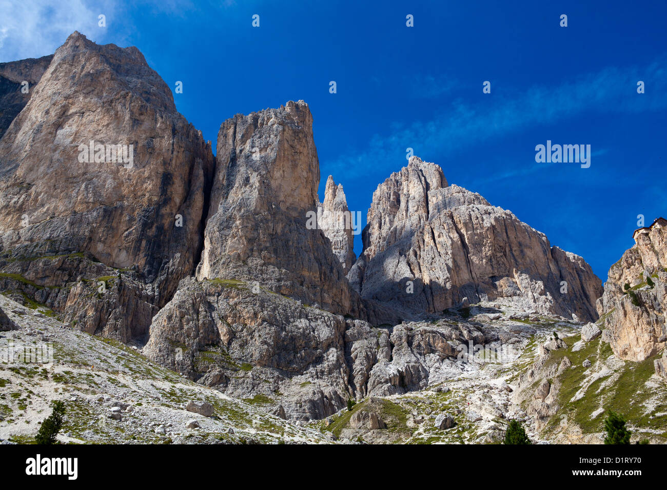 Cima Catinaccio, Punta Emma, Torri del Vaiolet and Torre nord ...