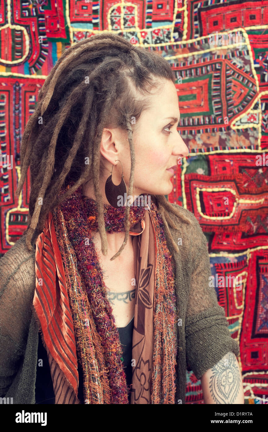 Hippie Girl With Dreads