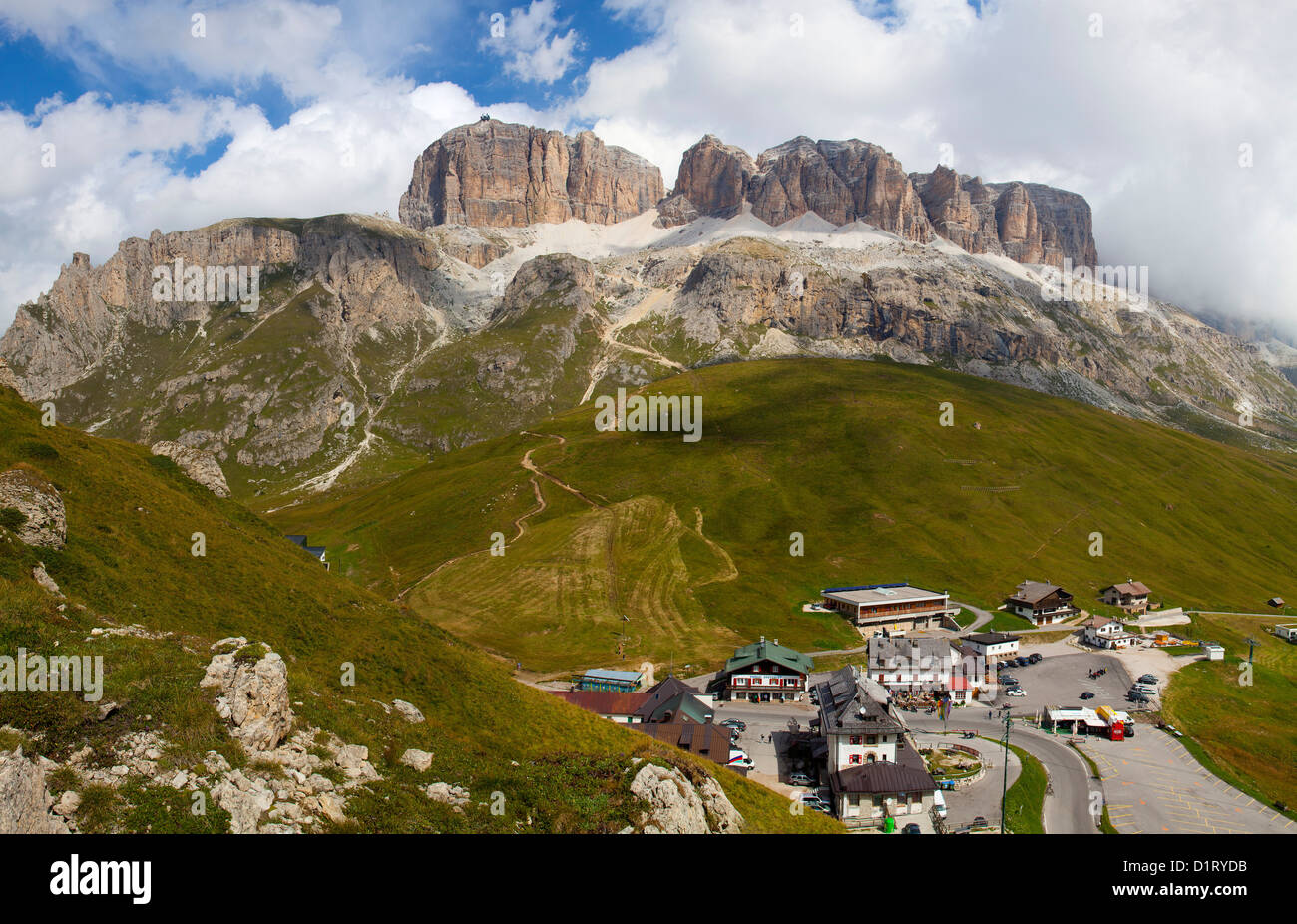 Pordoi Pass, Sasso Pordoi, Forcella Pordoi, Sass Forcia di Mezzo, Punta ...