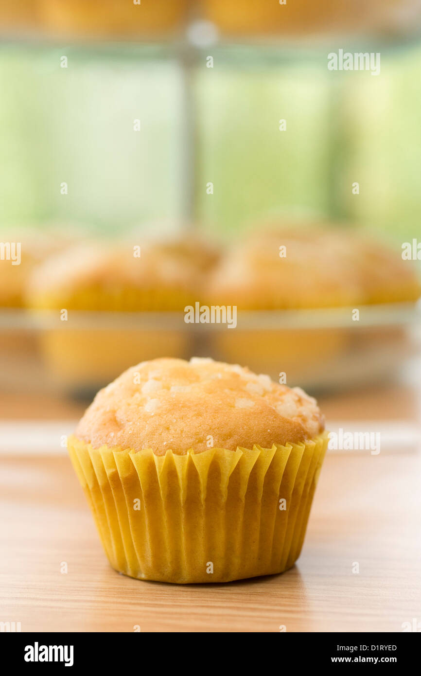Cupcakes on cake bun stand Stock Photo - Alamy