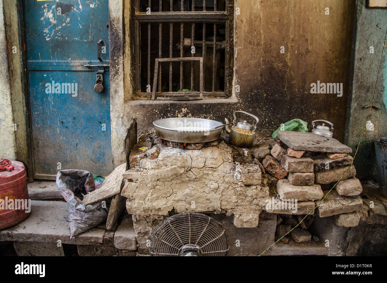 Street kitchen in Varanasi, India Stock Photo - Alamy