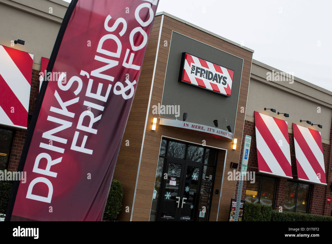A TGI Fridays casual dining chain restaurant Stock Photo - Alamy