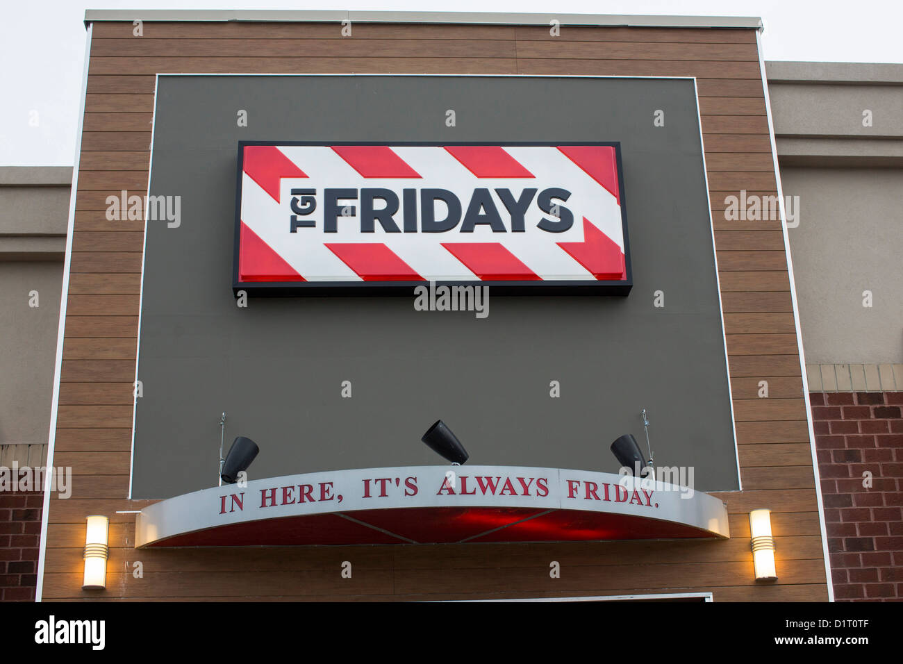 A TGI Fridays casual dining chain restaurant Stock Photo - Alamy