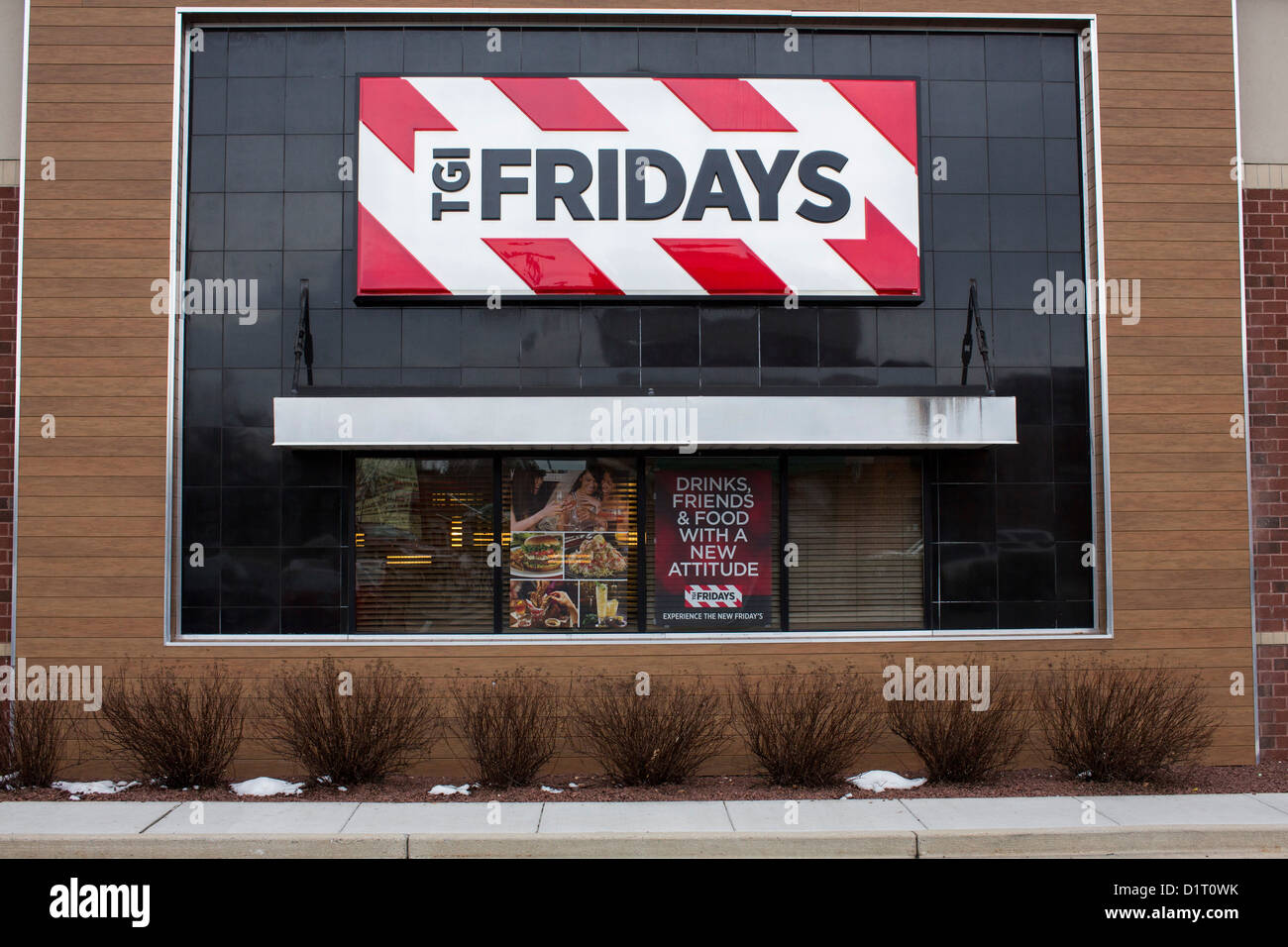 A TGI Fridays casual dining chain restaurant Stock Photo - Alamy
