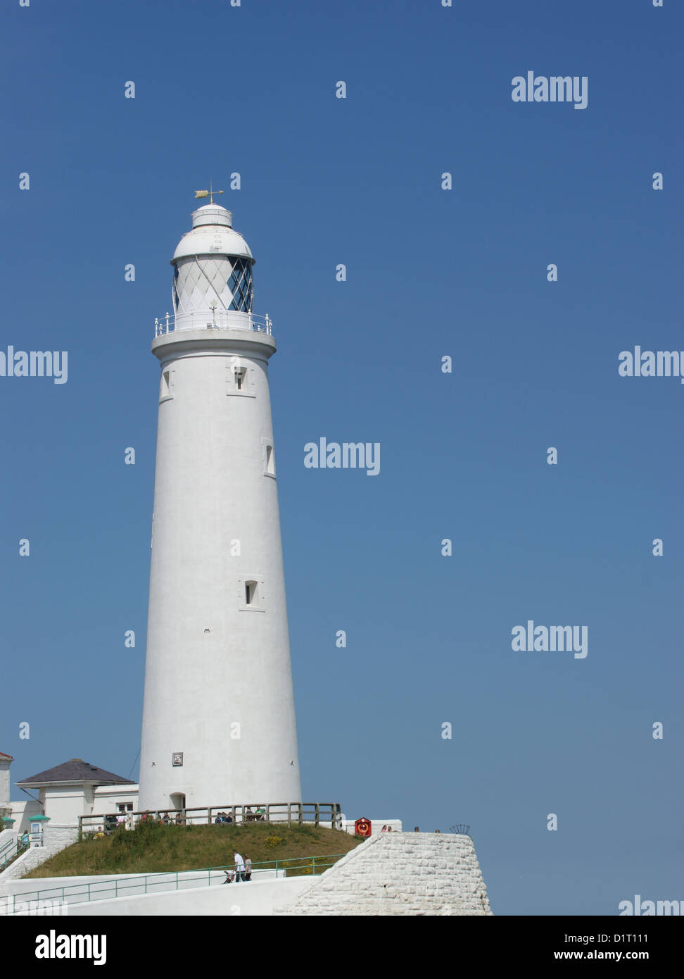 A White Lighthouse / St Mary's Lighthouse, Whitley Bay Stock Photo - Alamy