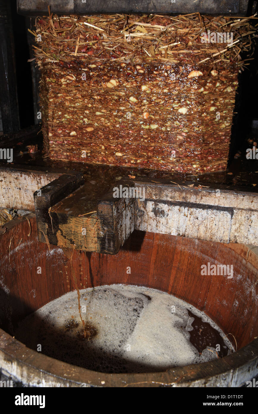 Roger Parris making traditional Cider in Devon with a 200 year old ...