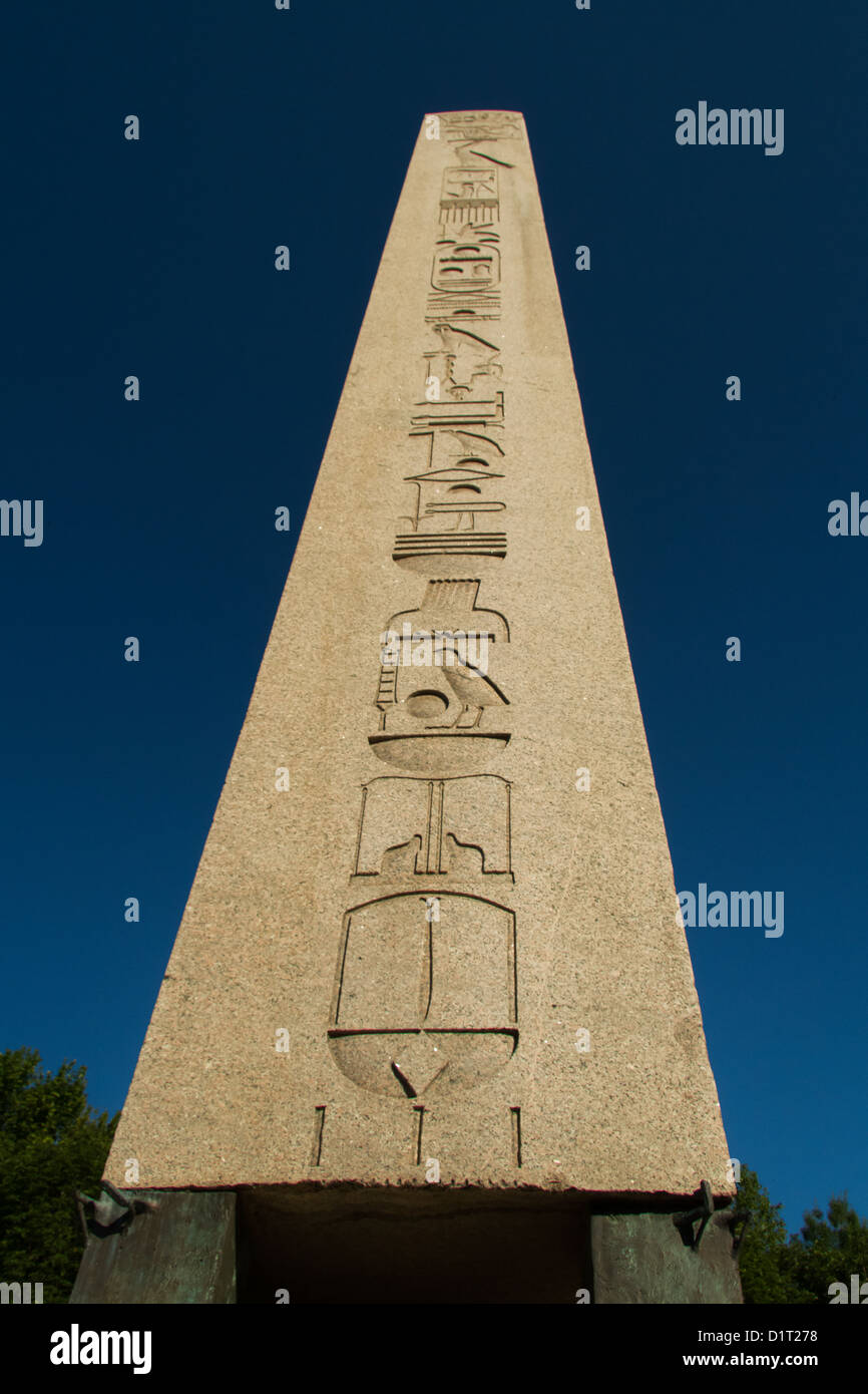 Obelisk of Theodosius at Sultanahmet Square in the modern city of ...