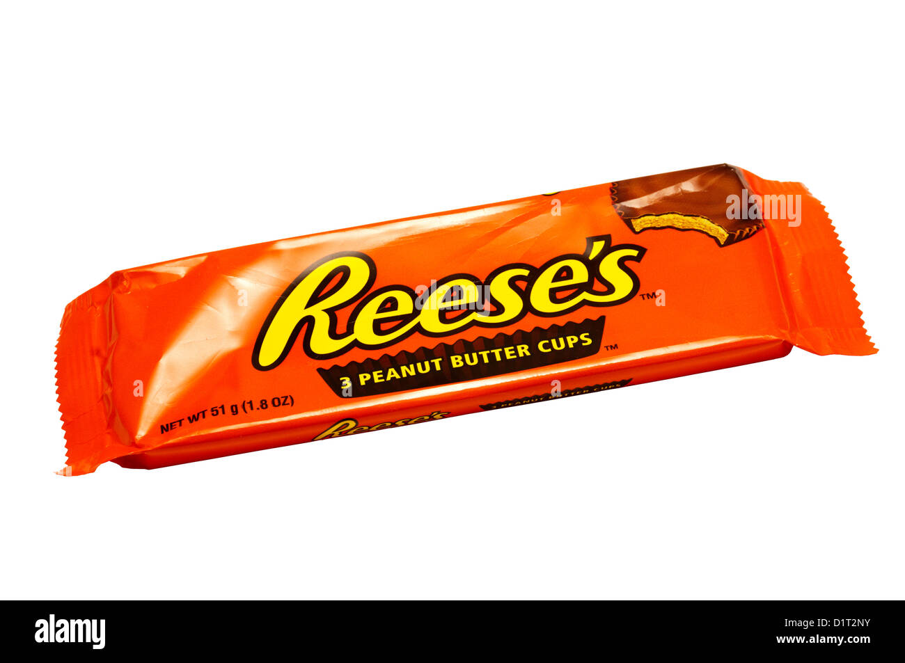 A packet of three 3 Reese's Peanut Butter Cups Stock Photo - Alamy
