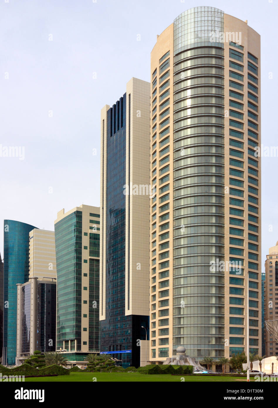 High Rise Buildings in the new City Center of Doha, Qatar Stock Photo ...