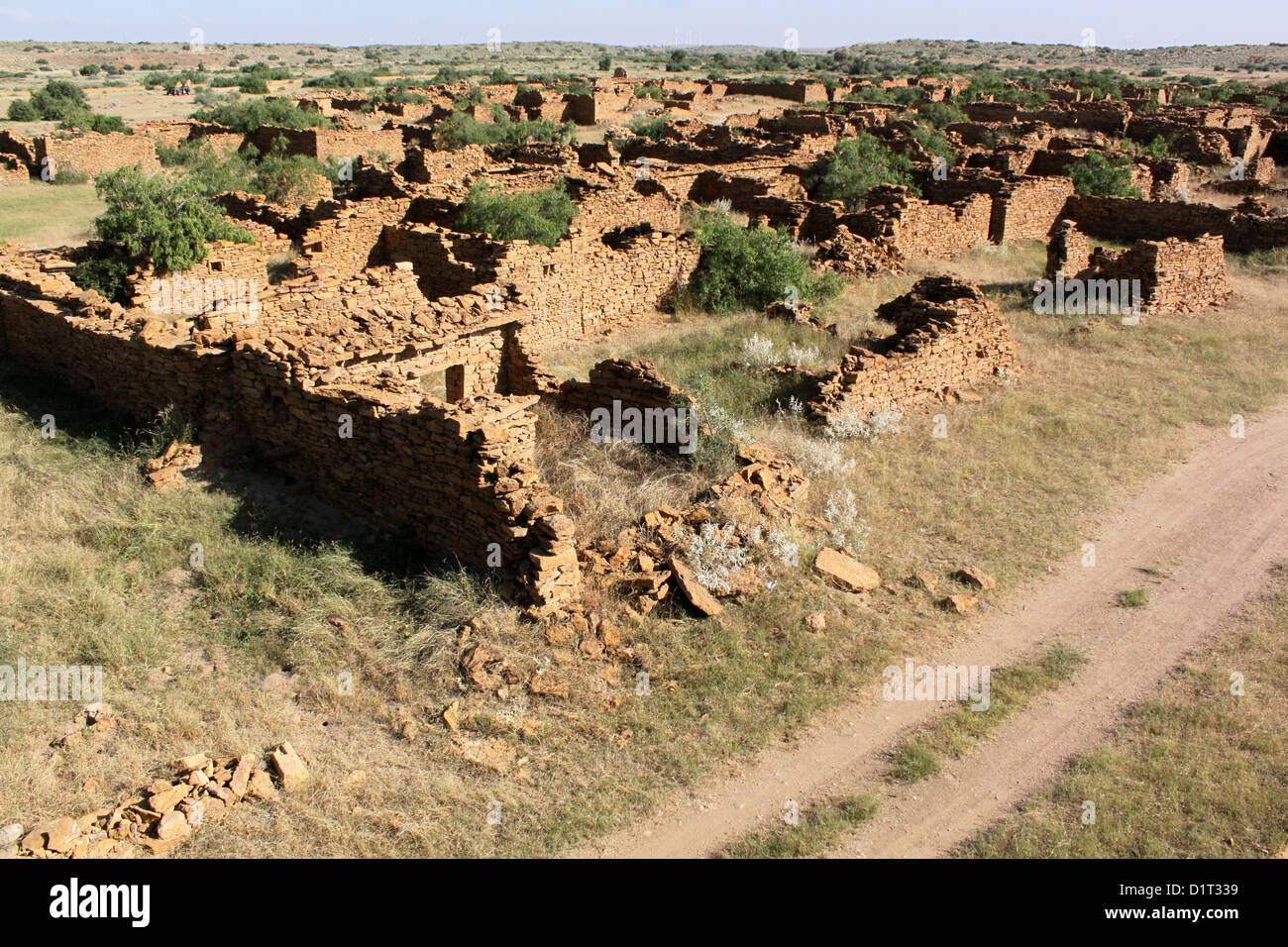 Ruins at Kuldhara Jaisalmer Rajasthan India Stock Photo - Alamy