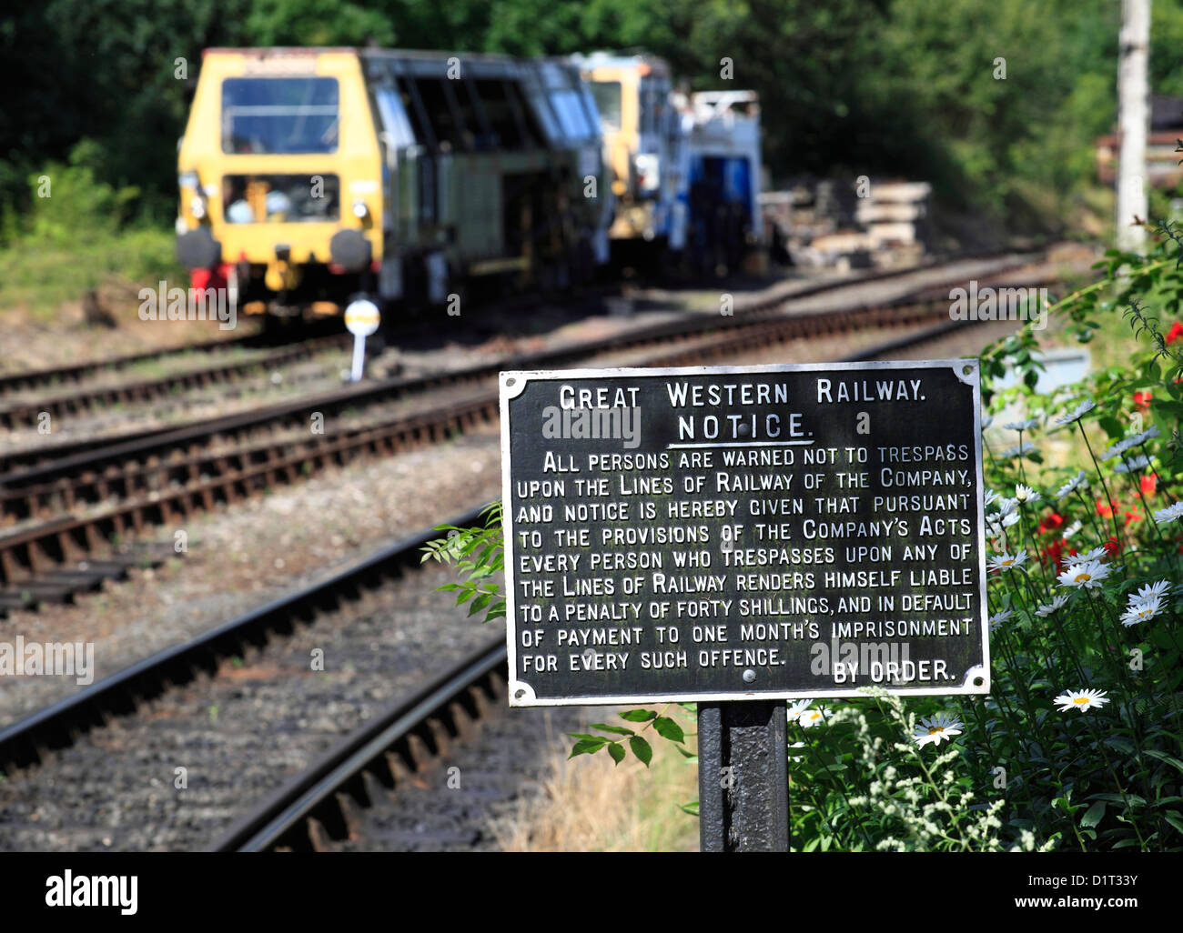 Old great western railway sign hi-res stock photography and images - Alamy