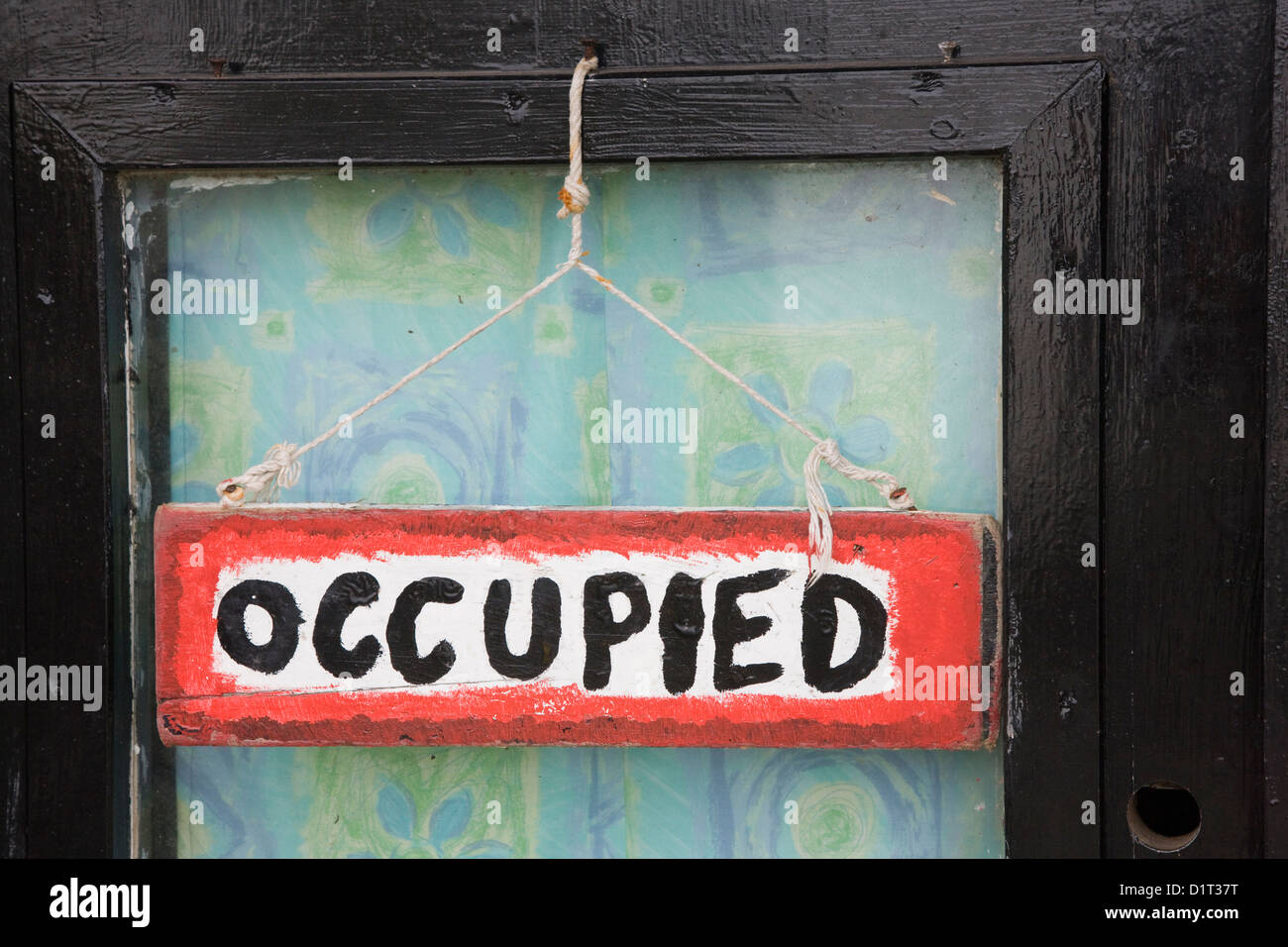 Occupied sign toilet hi-res stock photography and images - Alamy