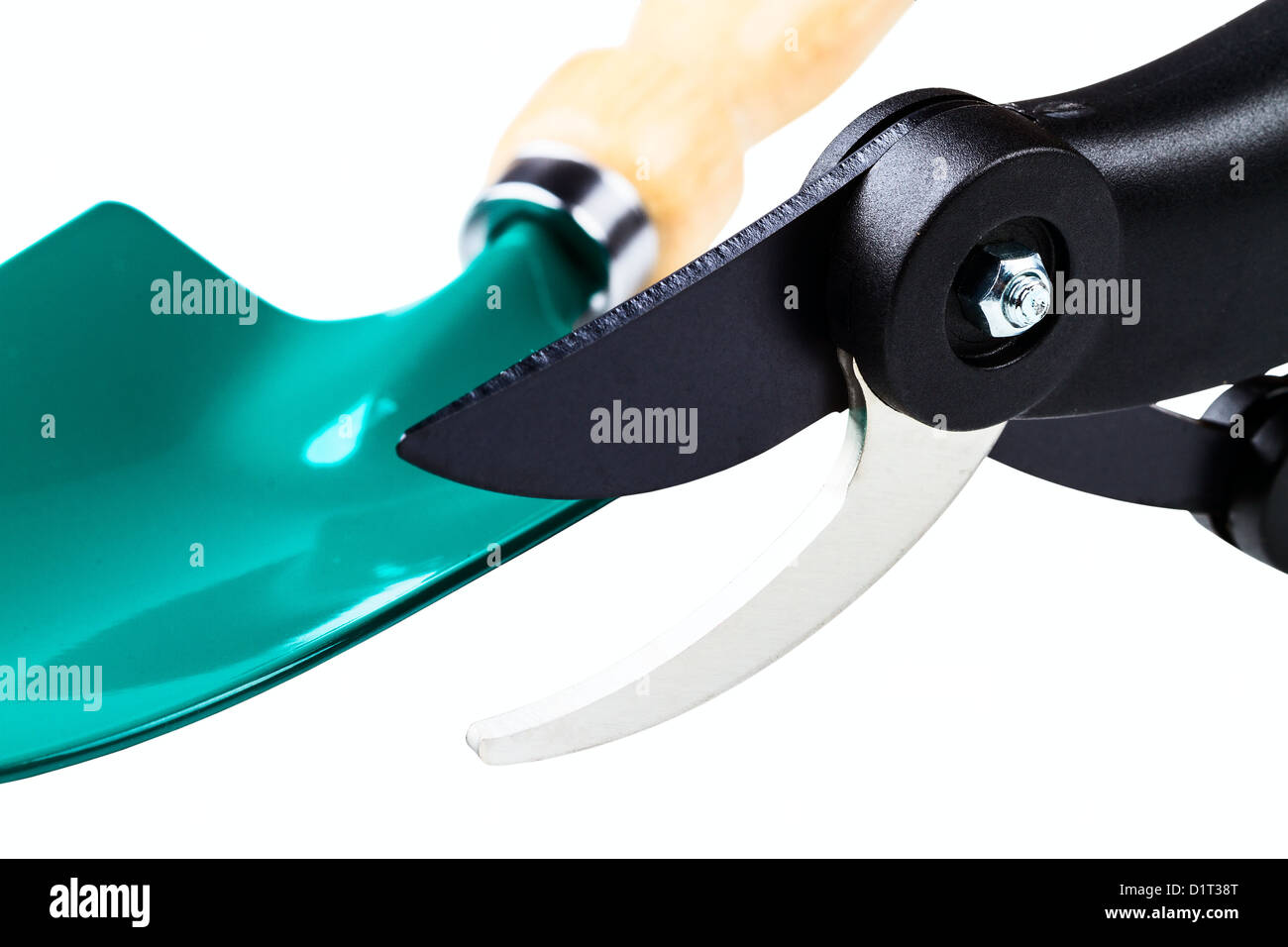 garden secateurs isolated on a white background Stock Photo - Alamy