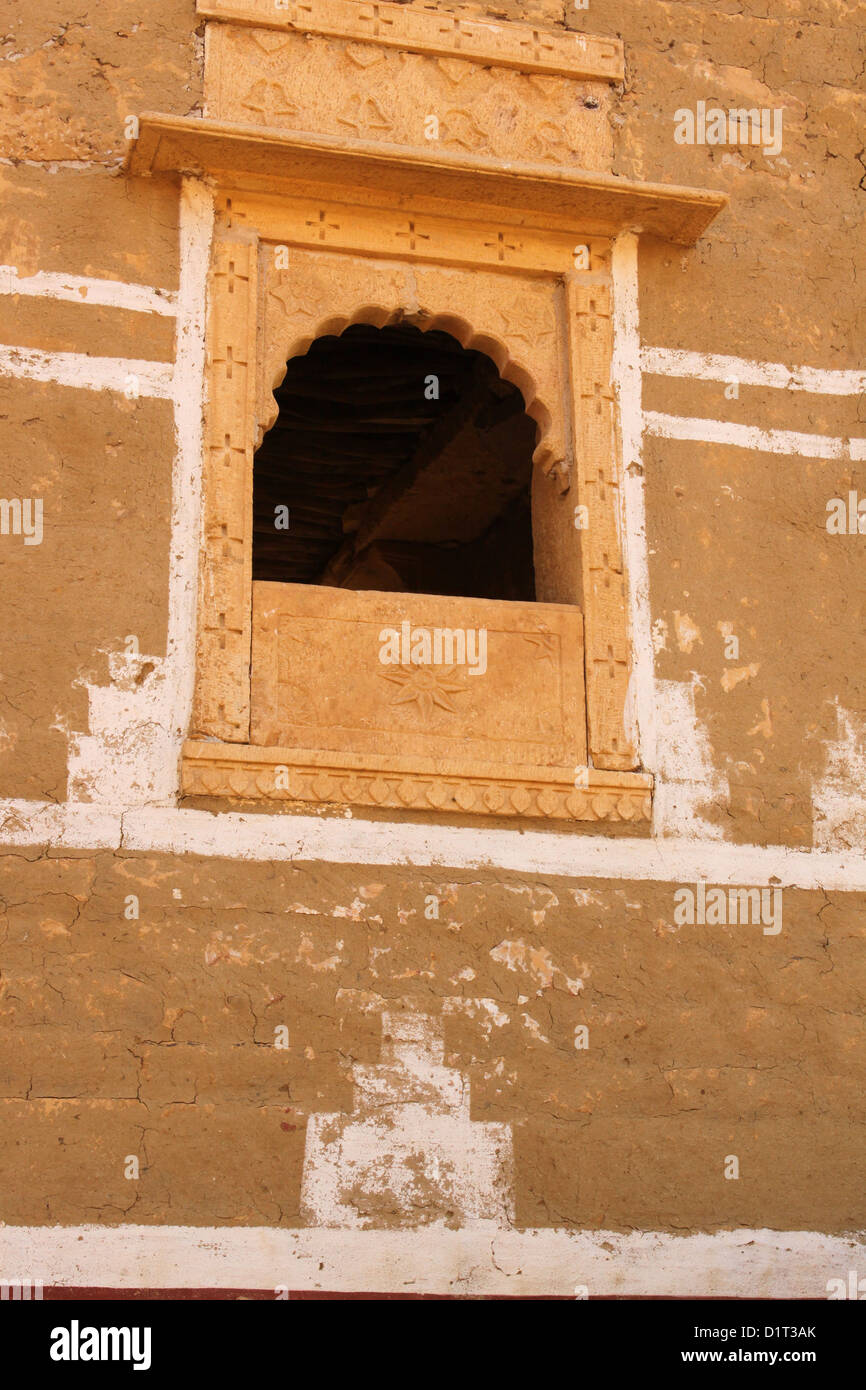 Window of home at Kuldhara Jaisalmer Rajasthan India Stock Photo - Alamy