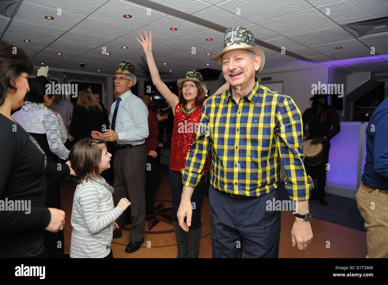 Dancing aboard Hornblower Hybrid as it cruised New York harbor on New ...
