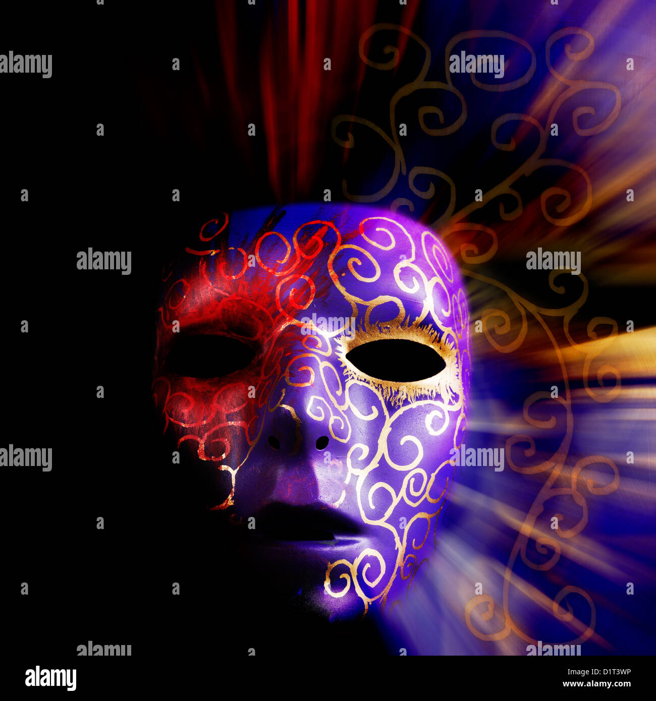 Hand Painted Mardi Gras Mask High Resolution Stock Photography and ...