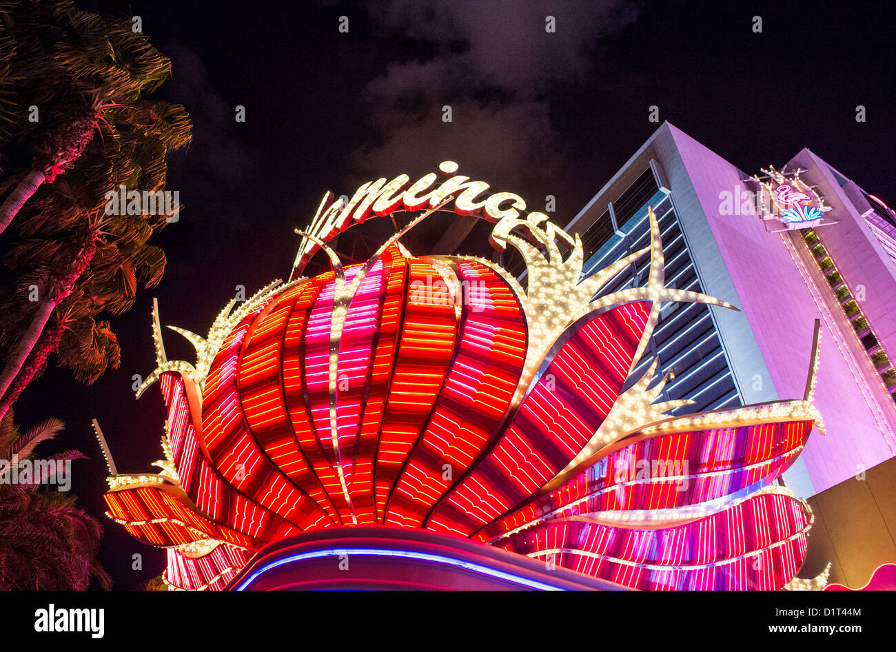 Sign for the flamingo hotel hi-res stock photography and images - Alamy