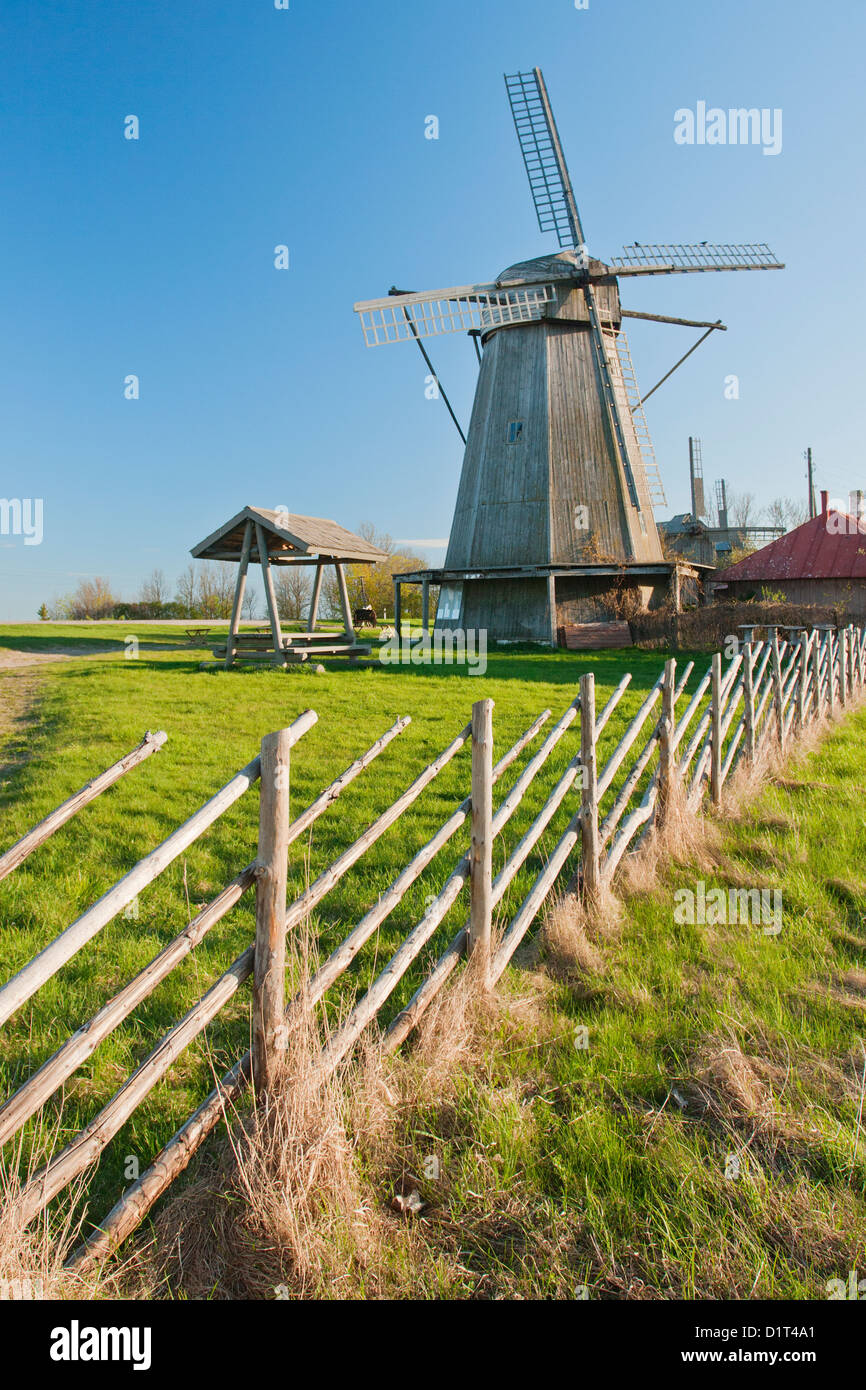 An old Estonian windmill in summer Stock Photo - Alamy