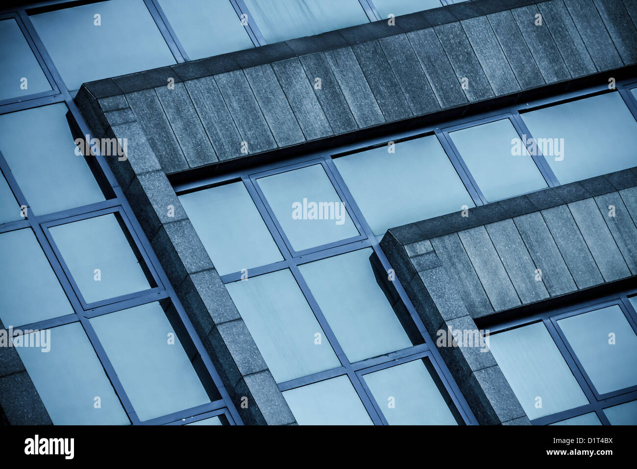 Colourfull abstract view of modern buildings with a nice tinted texture ...