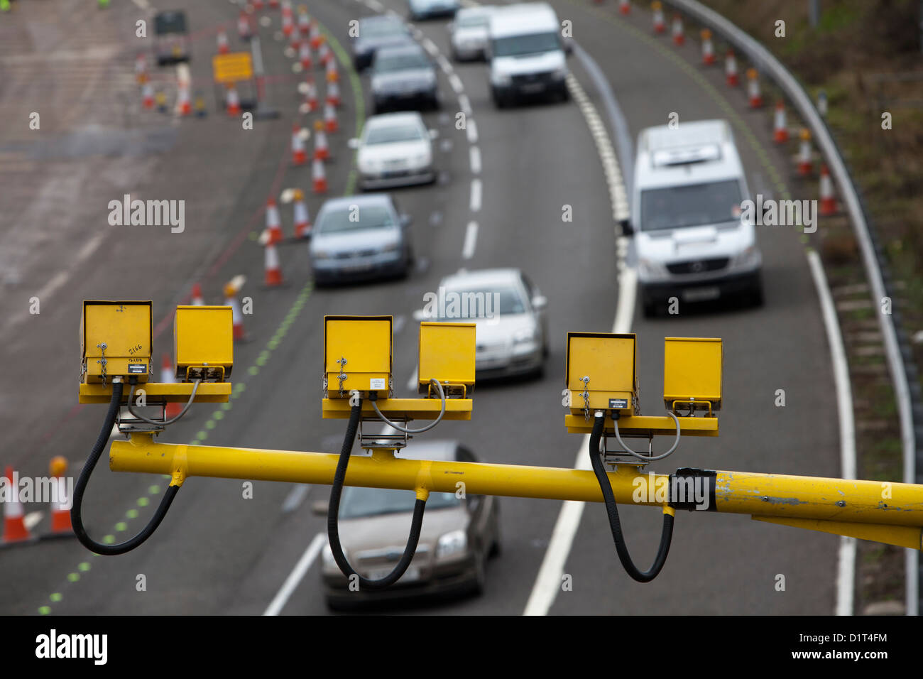 Average Speed cameras monitor traffic through roadworks on the M5 ...