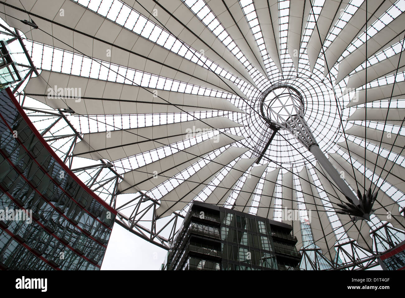 Berlin, Germany, the tent roof of the Sony Center Stock Photo - Alamy