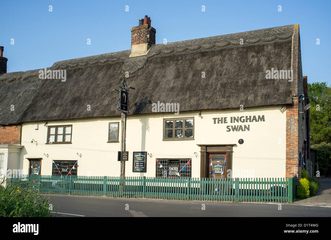 The Swan Pub and Restaurant at Ingham Norfolk UK Stock Photo - Alamy