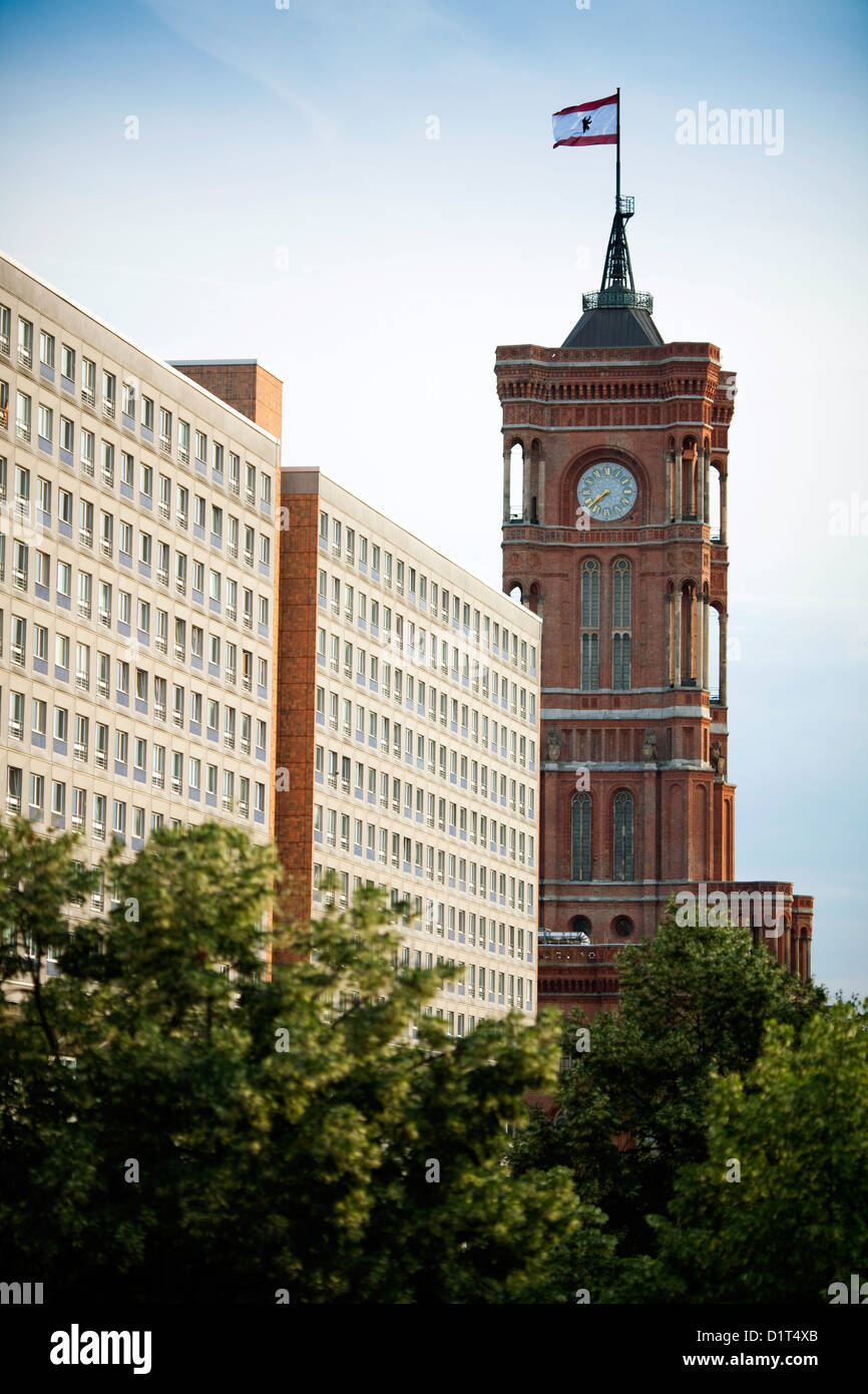 Berlin, Germany, the residential complex by the Rathauspassagen and the ...