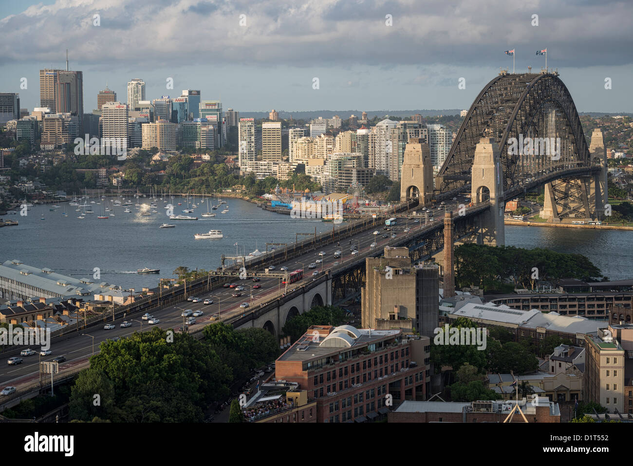 View of Sydney Harbor Bridge from The Rocks, Australia Stock Photo - Alamy