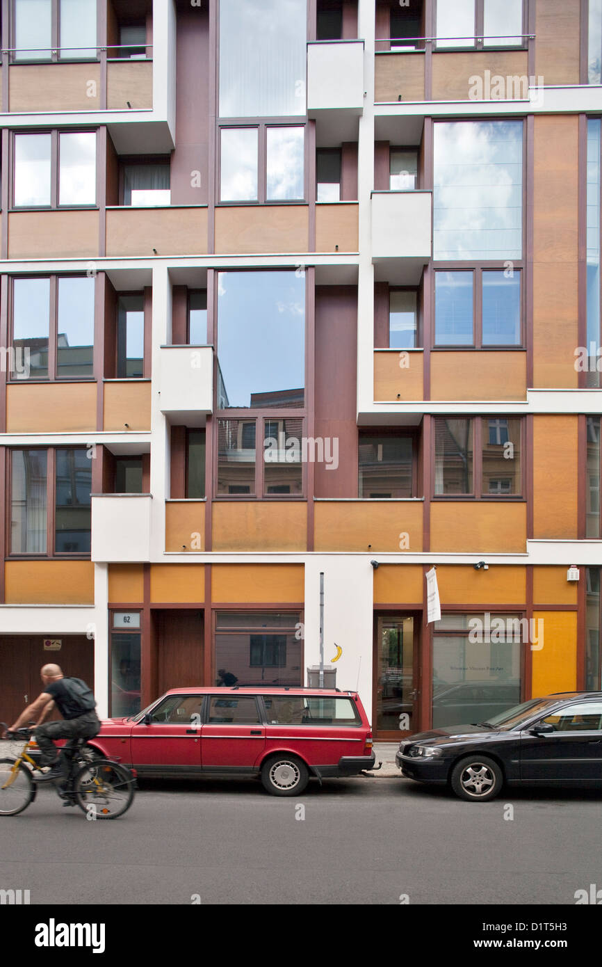 Berlin, Germany, modern residential buildings in the August Street ...