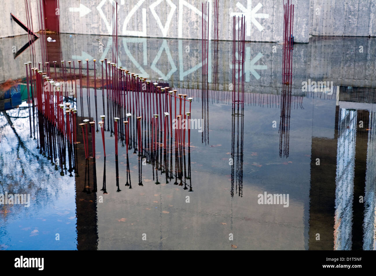 Empty construction site filled water hi-res stock photography and ...