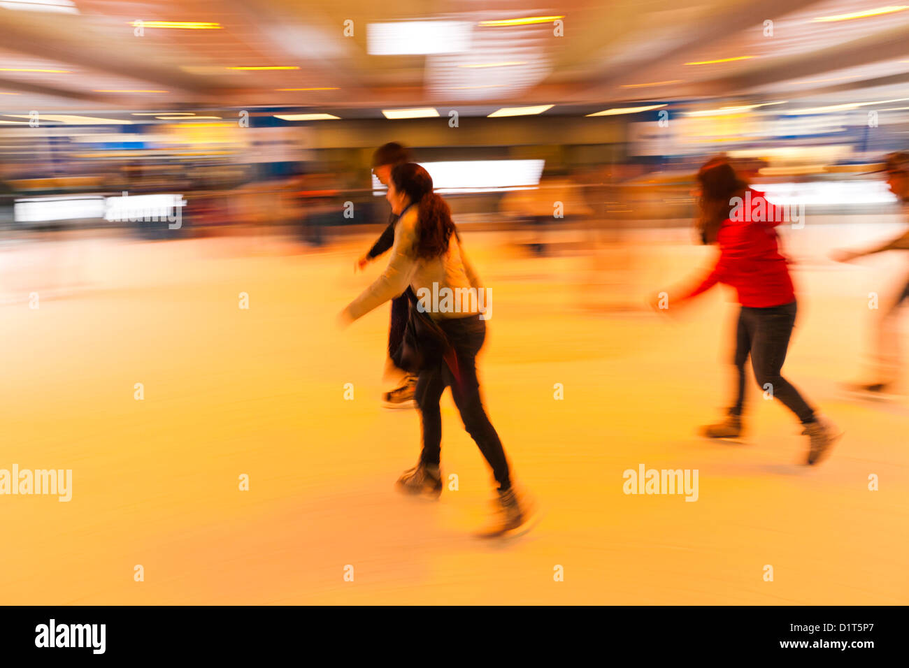 Robson square skating rink hi-res stock photography and images - Alamy