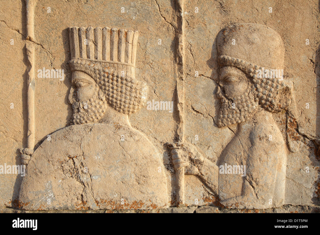 Relief of warriors, Iran, Persepolis, Iran Stock Photo - Alamy
