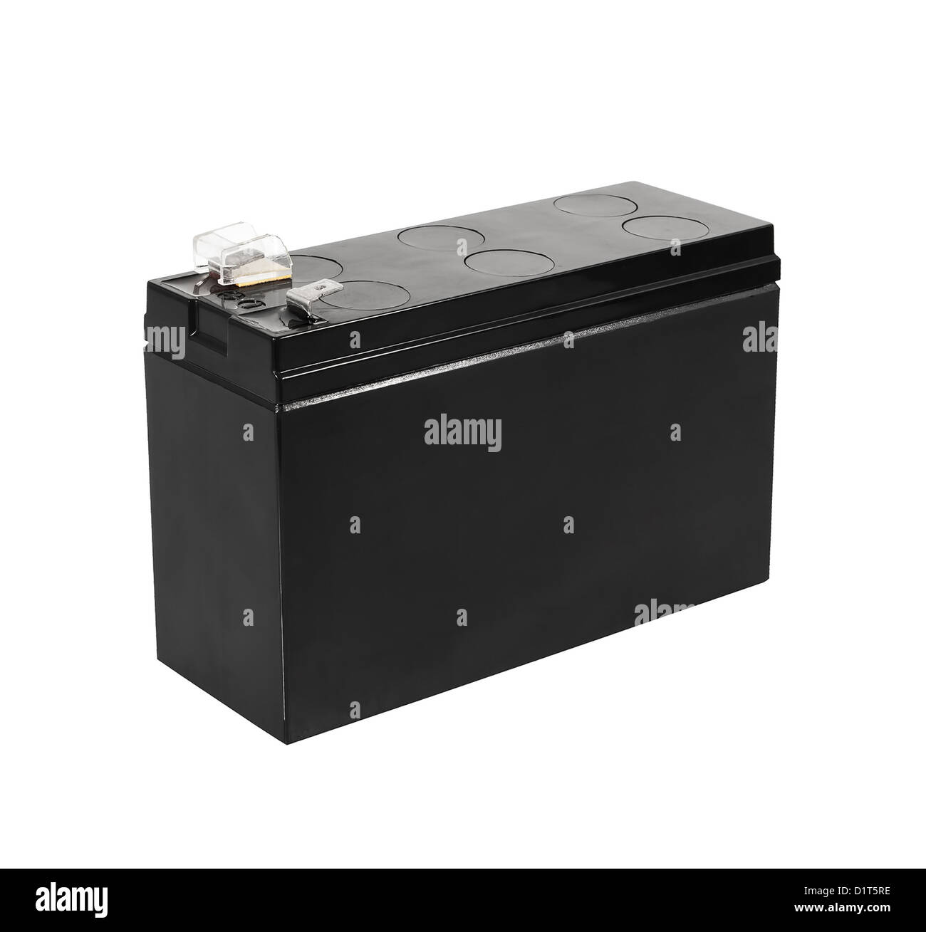black battery isolated on white background Stock Photo - Alamy