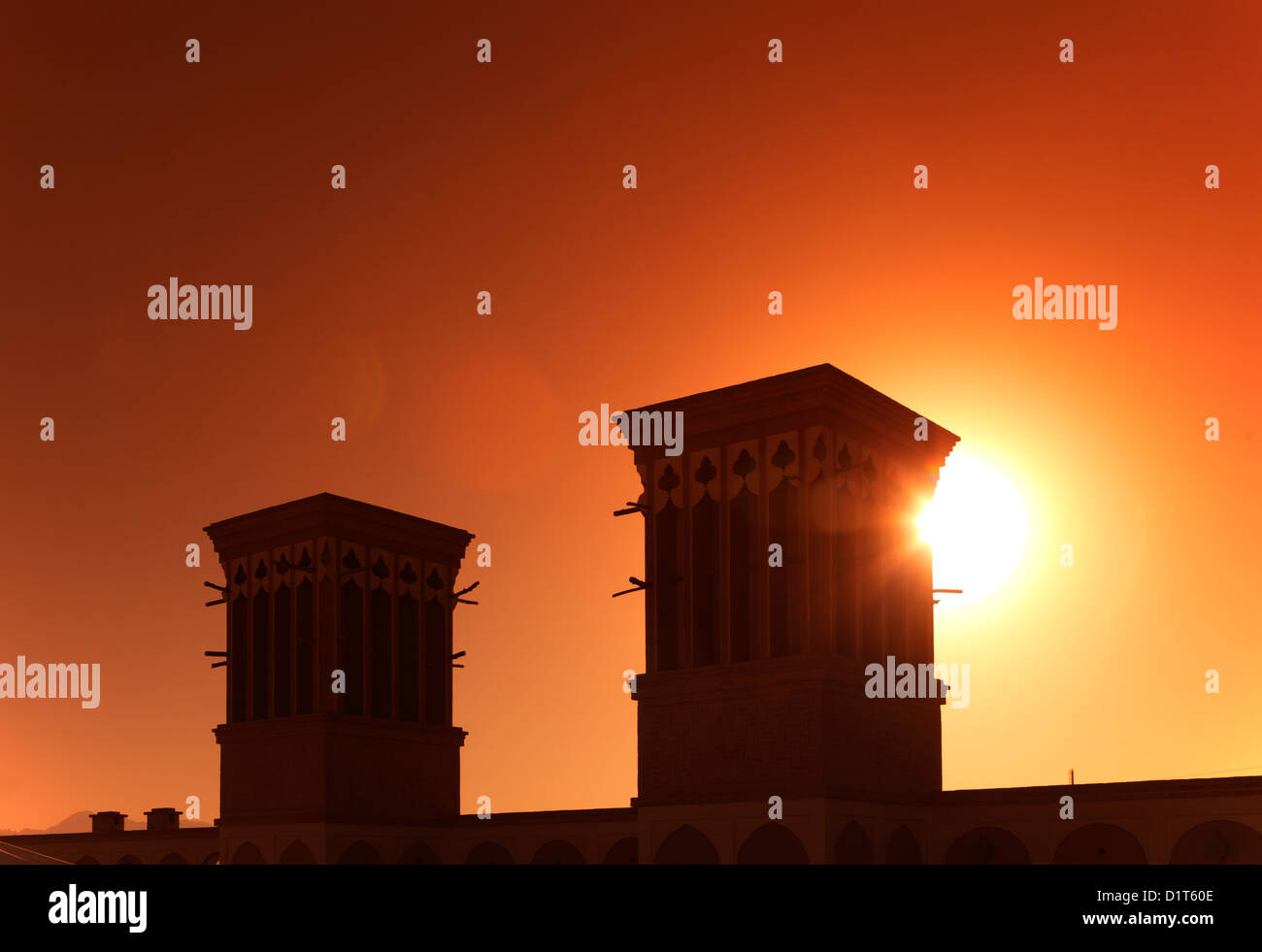 Traditional Windcatcher (Badgir), Yazd, Iran Stock Photo - Alamy
