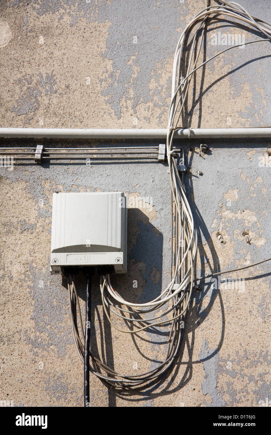 Old telephone junction box hi-res stock photography and images - Alamy