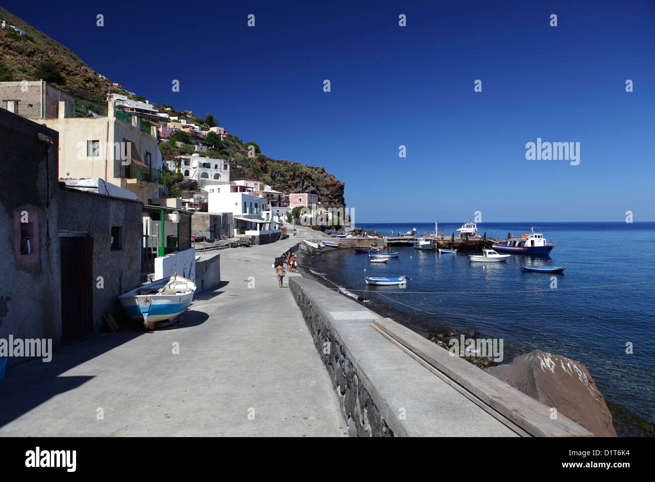Town of Alicudi, Aeolian Islands, Sicily, Italy Stock Photo - Alamy