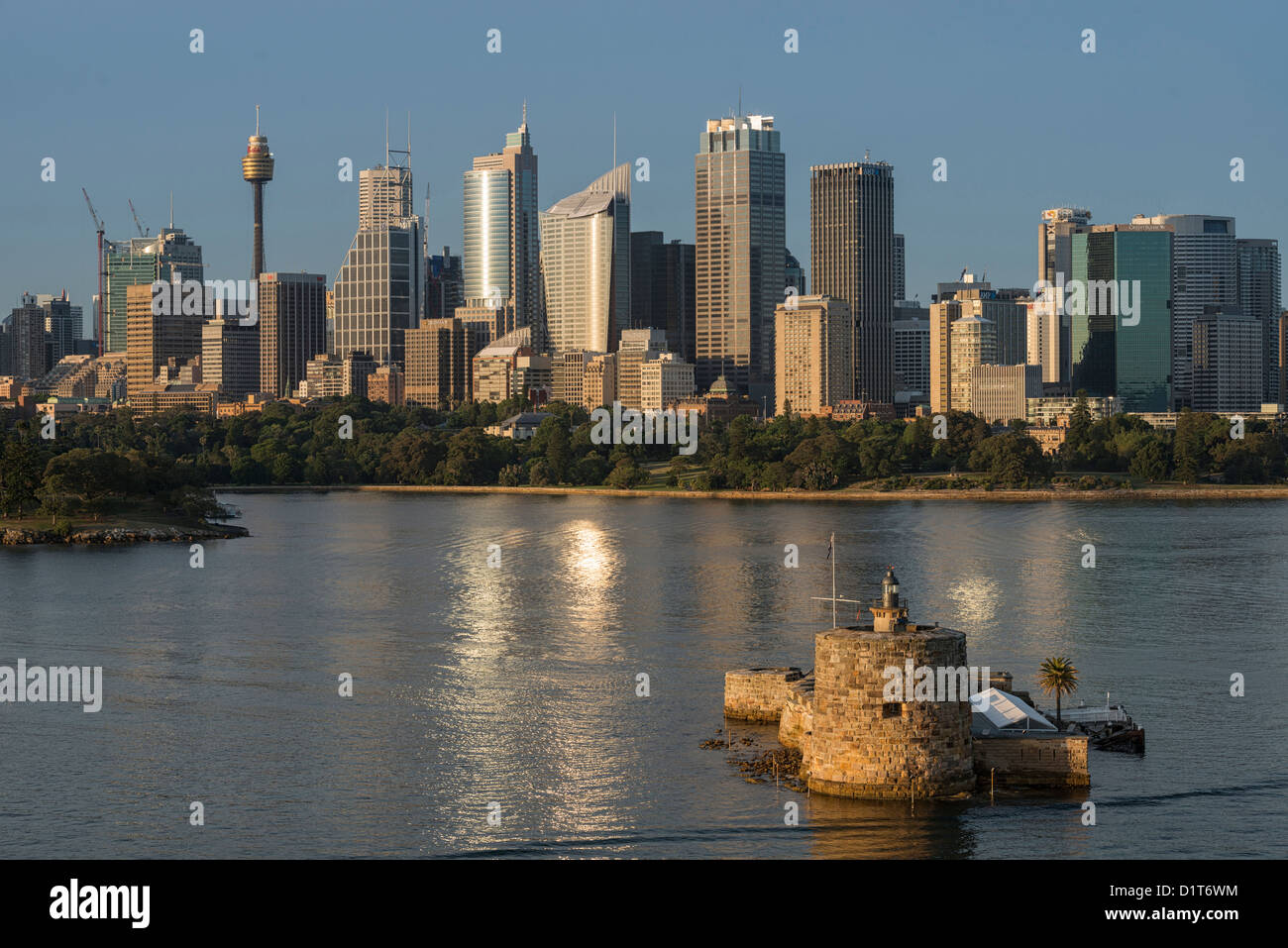 Fort Denison and Sydney Skyline, Australia Stock Photo - Alamy