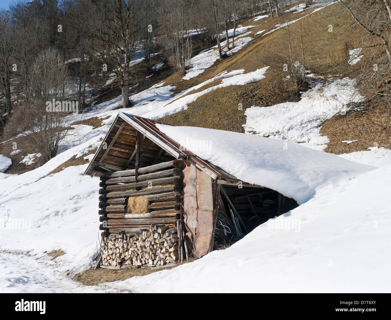 Farmer mountain europe winter hi-res stock photography and images - Alamy