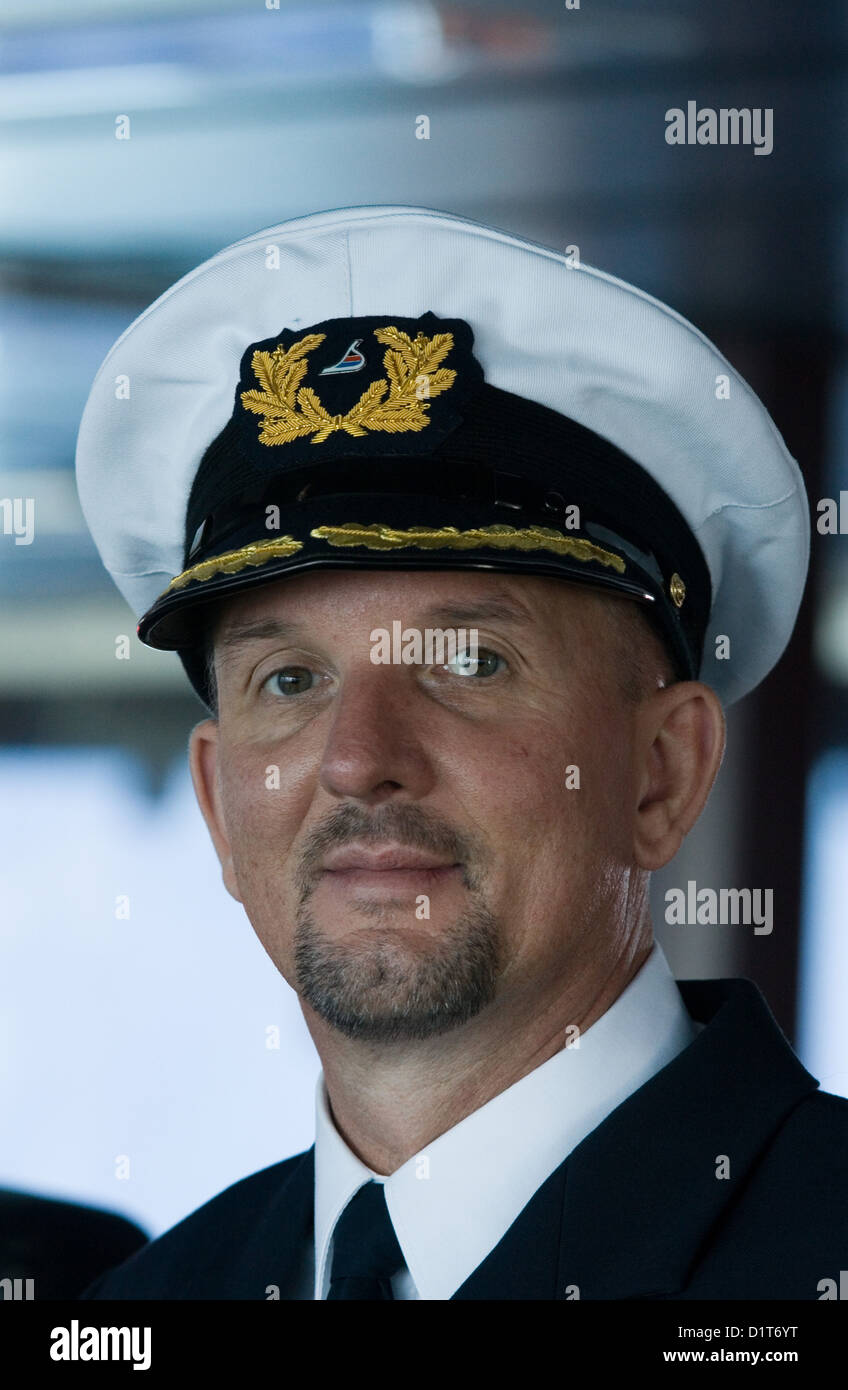 Warnemuende, Germany, Captain Klaus Bergmann Stock Photo - Alamy