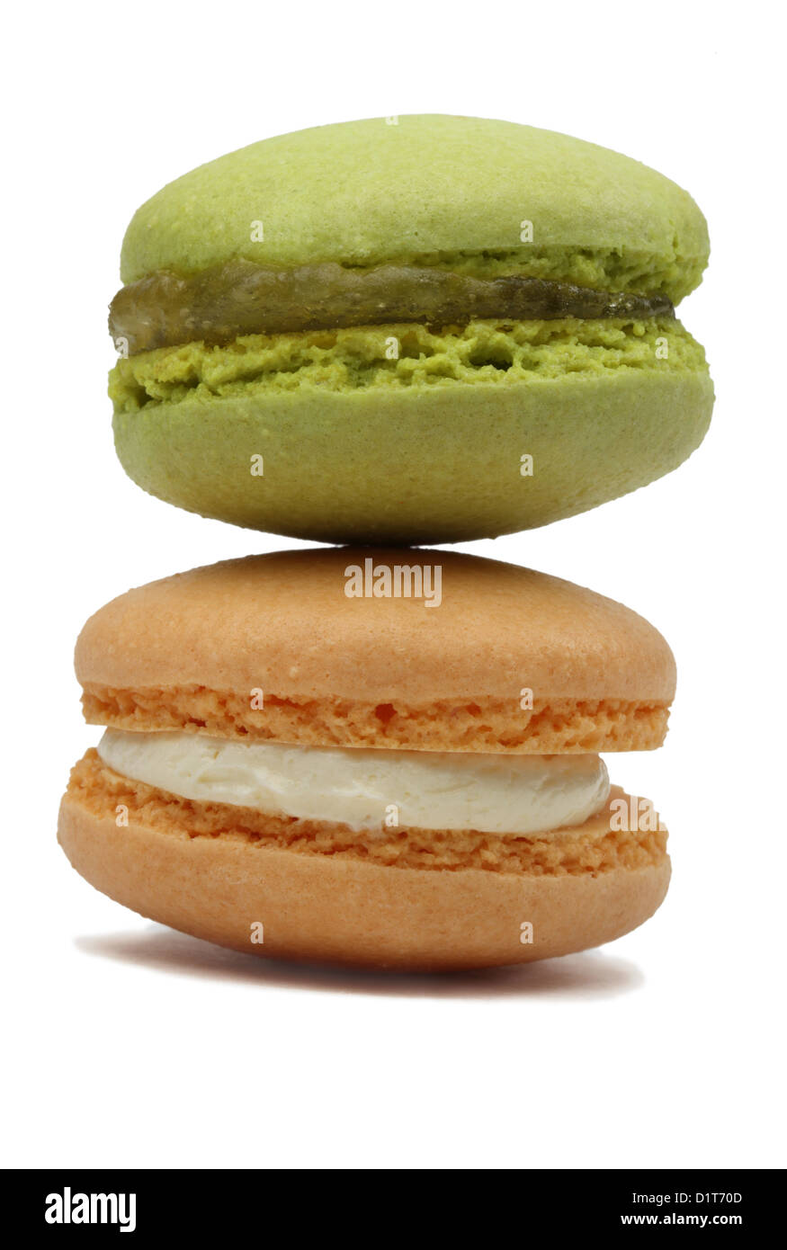 Two macarons Cut Out Stock Images & Pictures - Alamy