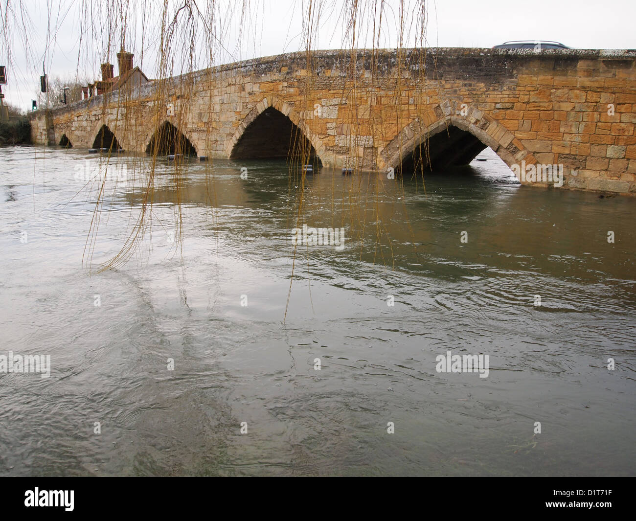 Flooding in the countryside, rivers flooding and footpaths Stock Photo ...