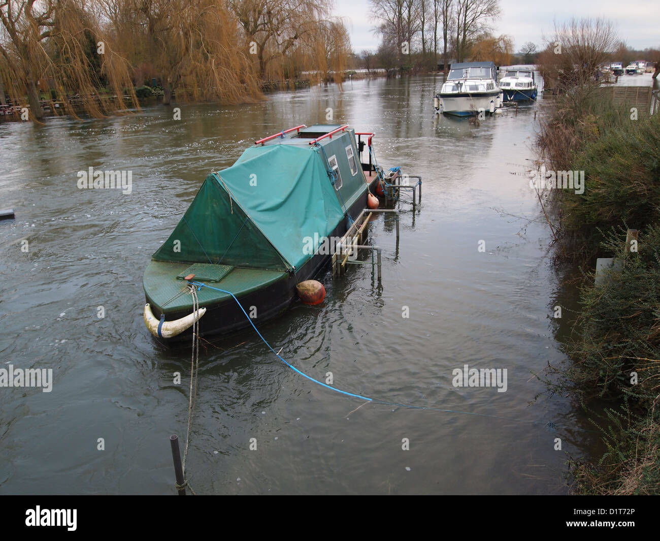 Flooding in the countryside, rivers flooding and footpaths Stock Photo ...