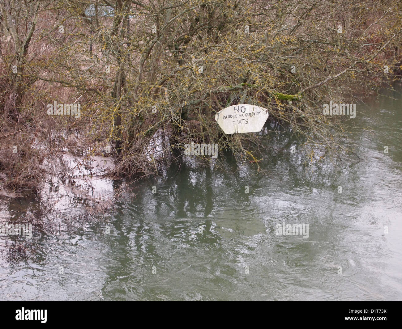 Flooding in the countryside, rivers flooding and footpaths Stock Photo ...