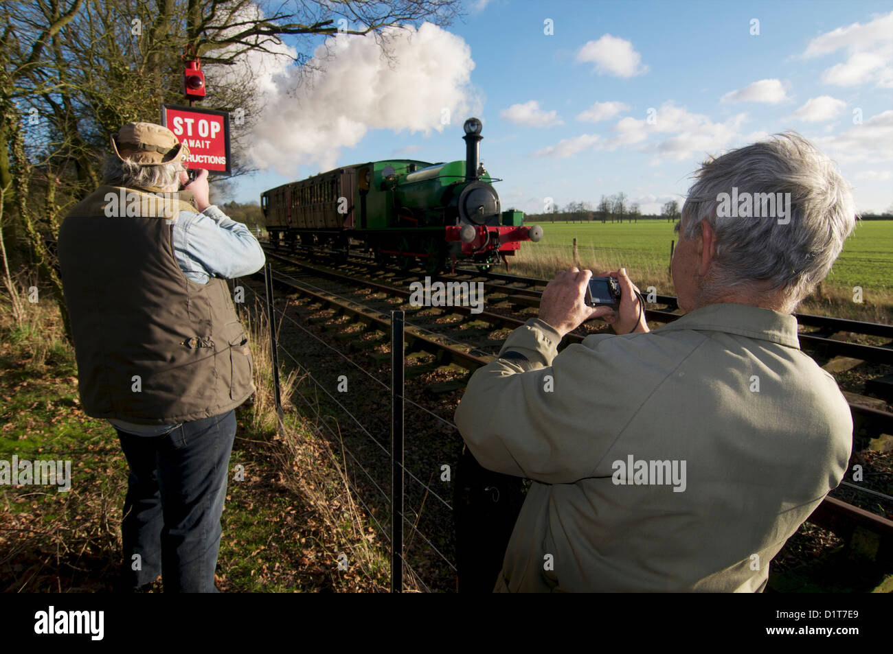 Wethringsett, Suffolk. Mid Suffolk Railway New Year Steam Day at ...