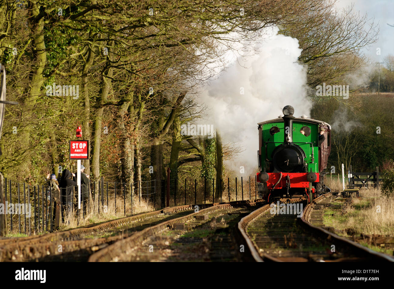 Wethringsett, Suffolk. Mid Suffolk Railway New Year Steam Day at ...