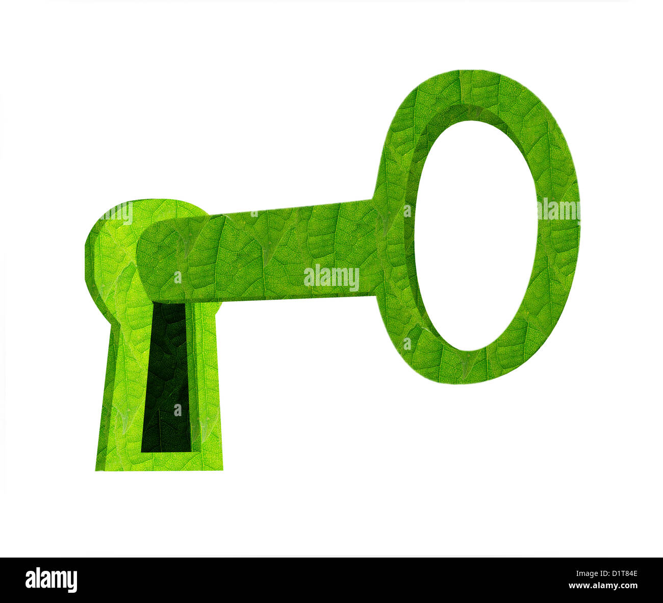 Green key and lock isolated on white background Stock Photo - Alamy