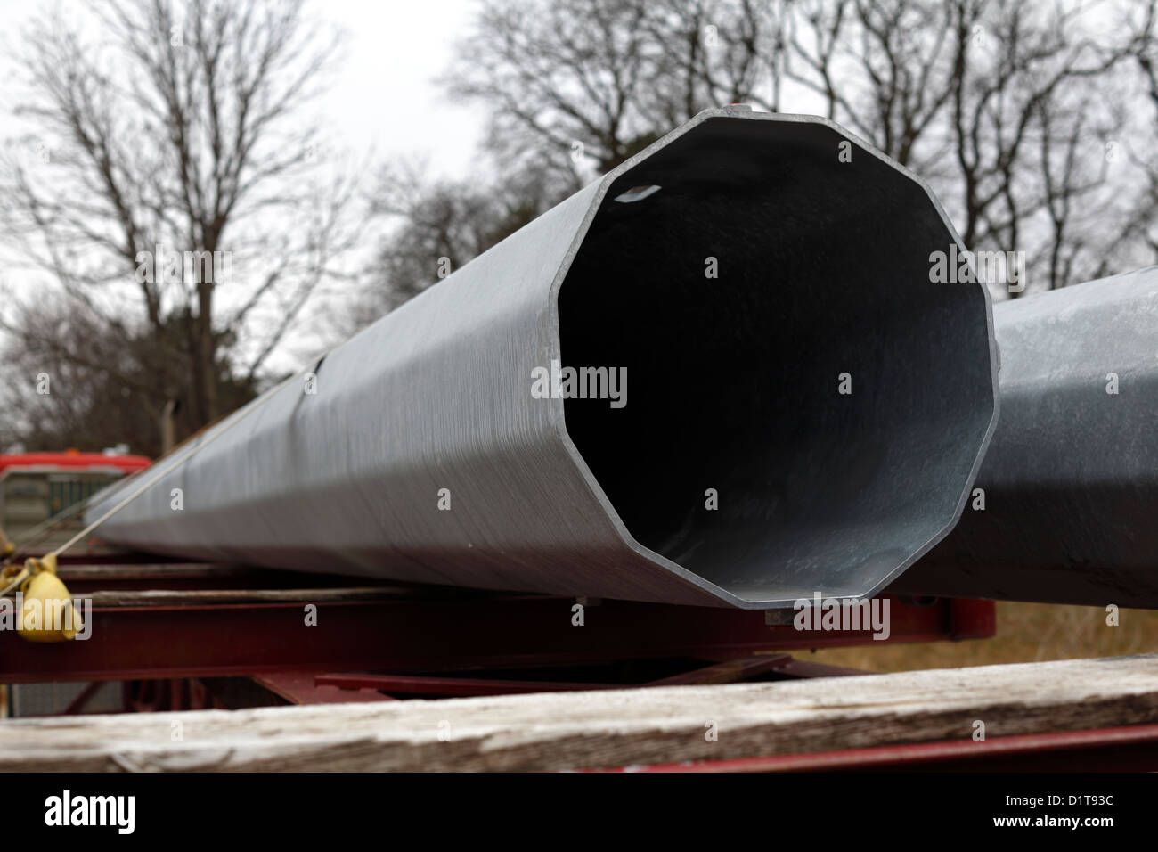Steel electric tubular pole hi-res stock photography and images - Alamy